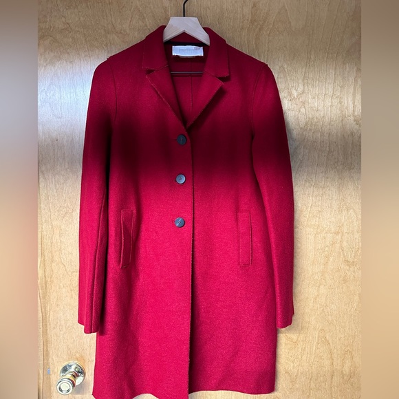 Harris Wharf London | Jackets & Coats | 0 Percent Wool Coat In Red ...